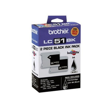LC-51 | Original Brother Ink Cartridge 2-Pack – Black - 123office.com