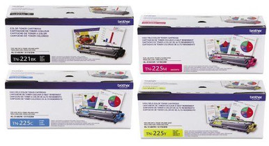 TN-225 Set | Original Brother Toner Cartridges – Black, Cyan, Magenta ...