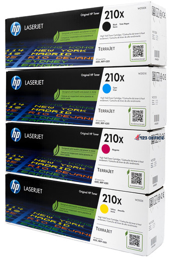 HP 210X SET | W2100X, W2101X, W2102X, W2103X | Original HP Toner ...