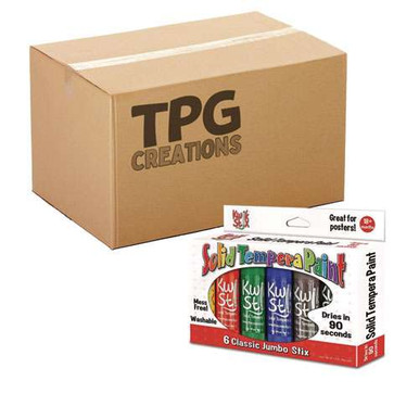 Buy Kwik Stick Tempera Paint, 6 Assorted Classic Colors, 6/pack, 12 ...