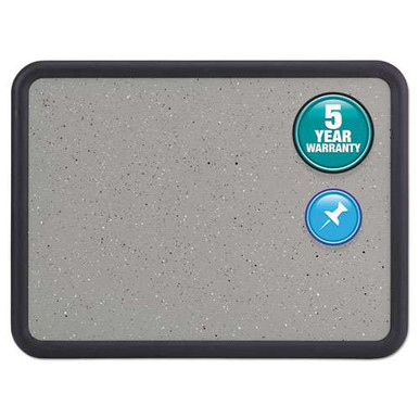Buy Contour Granite Gray Tack Board, 48 X 36, Black Frame | 123office.com