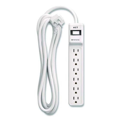 Buy 6-outlet Surge Protector, 6 Ac Outlets, 12 Ft Cord, 900 J, White ...
