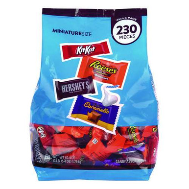 Buy Assorted Minis Value Pack, Assorted Chocolates, 63.4 Oz Bag, 230 ...