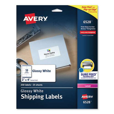 Buy Glossy White Easy Peel Mailing Labels W/ Sure Feed Technology ...