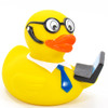 Businessman (Computer Geek) Rubber Duck | Ducks In The WIndow