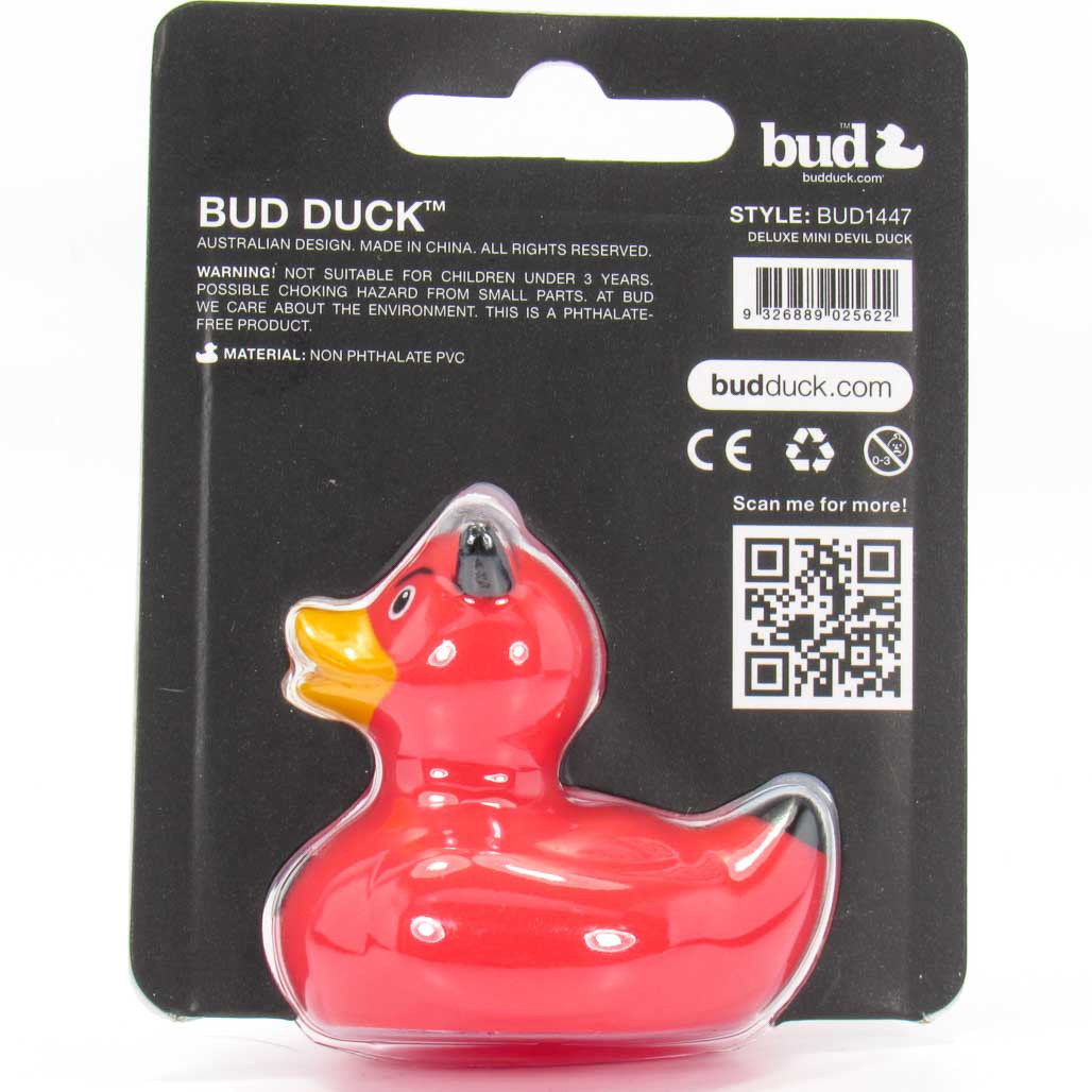 Devil Duck Mini Rubber Duck by Bud Ducks | Ducks in the Window
