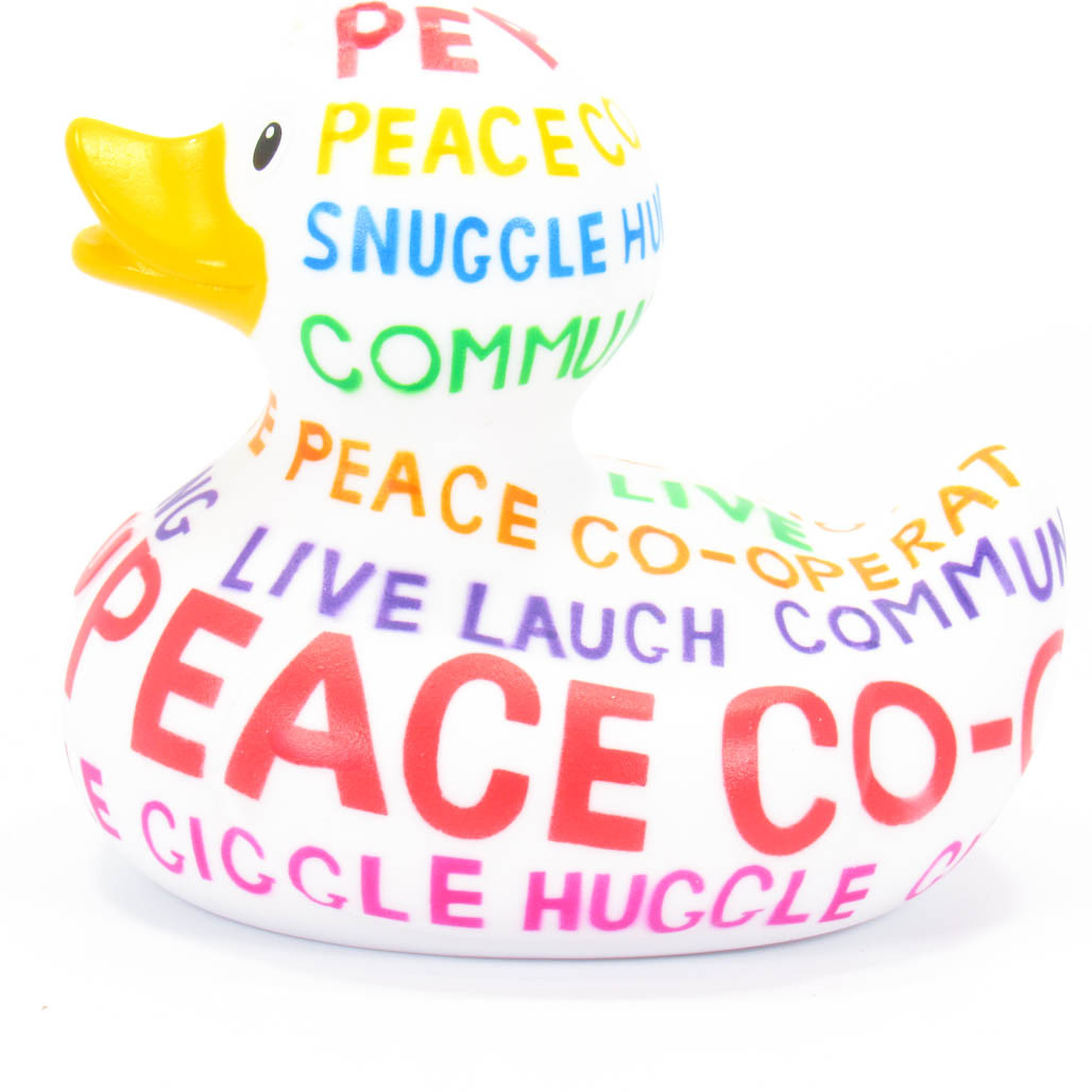 Symbol (Peace) Rubber Duck by Bud Ducks| Ducks in the Window®