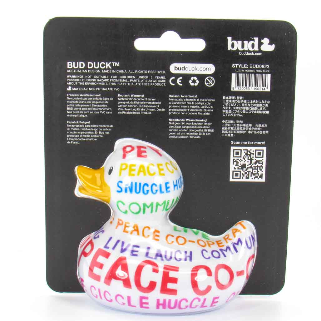 Symbol (Peace) Rubber Duck by Bud Ducks| Ducks in the Window®