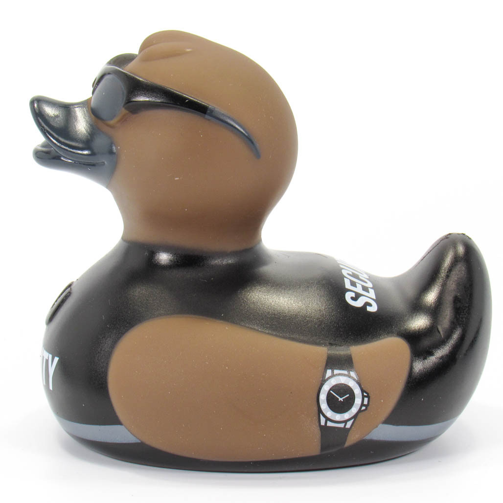 Security Body Guard Rubber Duck by Bud Ducks | Ducks in the Window®