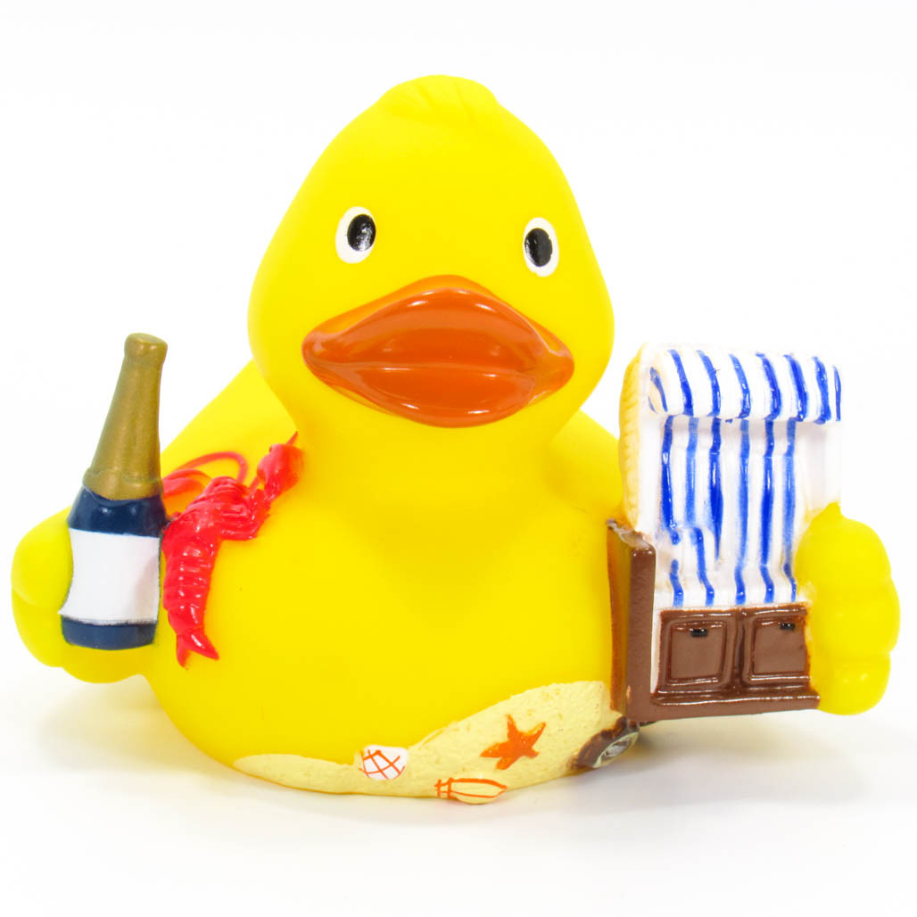 Beach Time Rubber Duck by Schnables | Ducks in the Window®