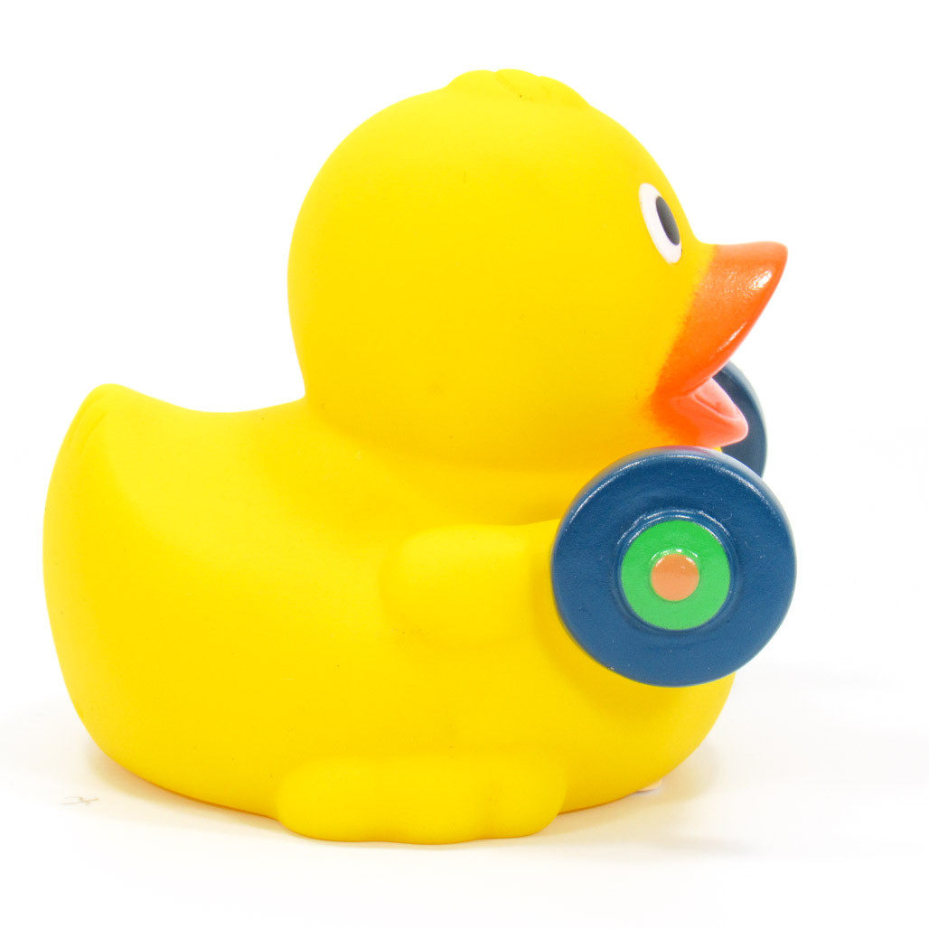 Weight Lift Rubber Duck | Ducks in the Window®