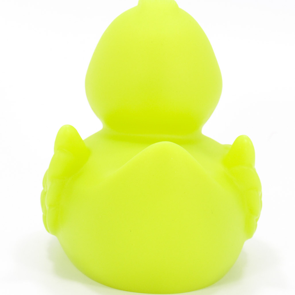 UV Color Changing Neon Yellow Rubber Duck | Ducks in the Window®