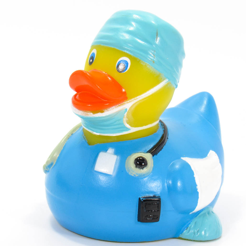 Surgeon (Green) First Responder Rubber Duck | Ducks in the Window