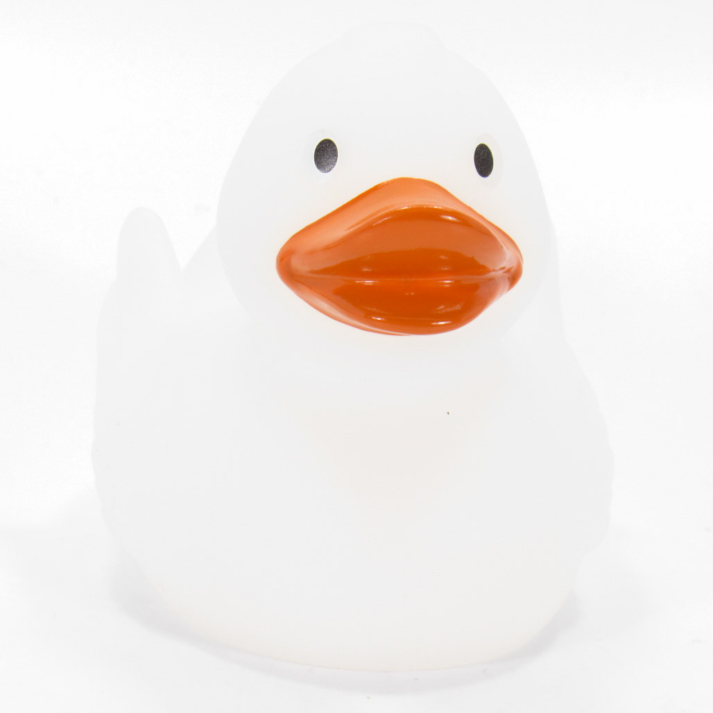 UV Color Changing Clear White Rubber Duck | Ducks in the Window®