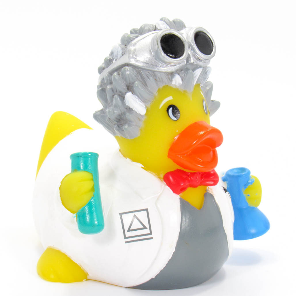 Cartoon Duck With A Lab Coat