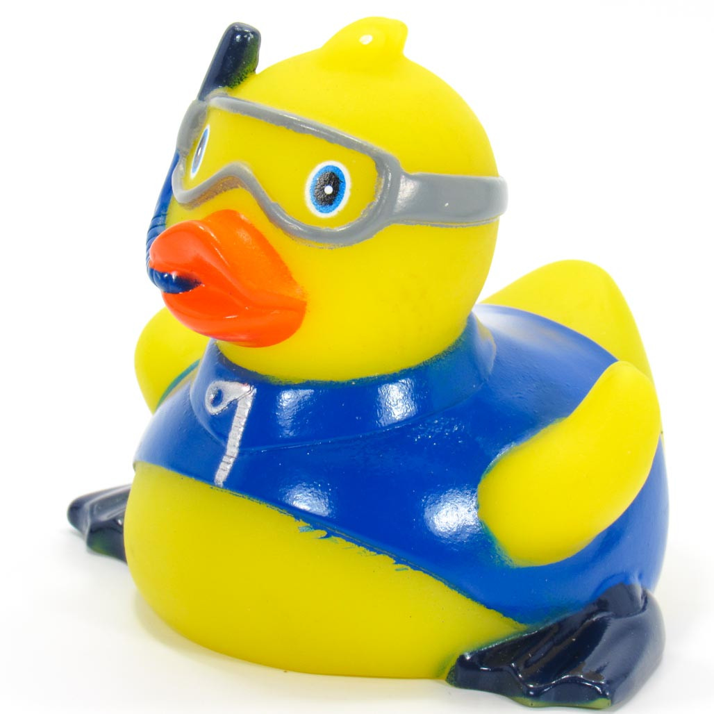 Snorkling (Scuba) Rubber Duck | Ducks in the Window