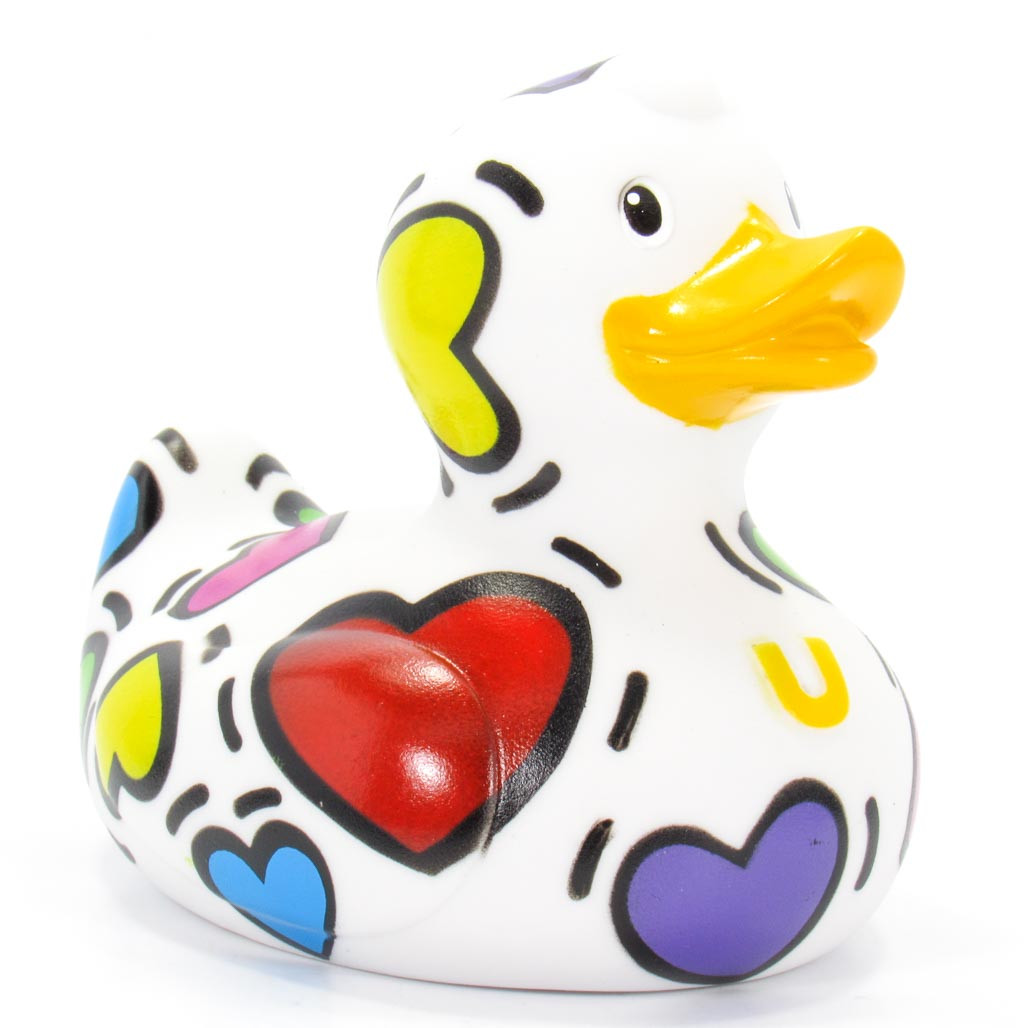 Bud Ducks Pop Heart Duck | Custom Rubber Duck