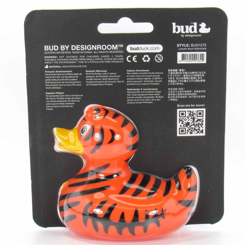 Wild Tiger Duck | Bud Rubber Ducks Online