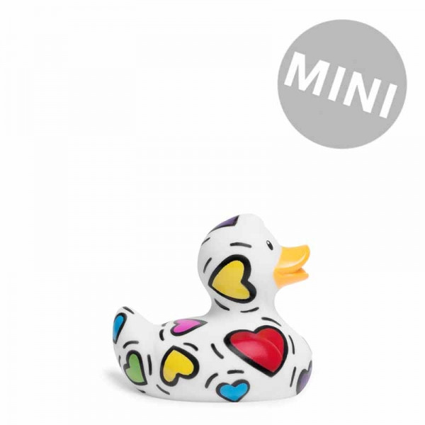 Bud Duck Pop Heart Duck Mini | Personalised Rubber Duck