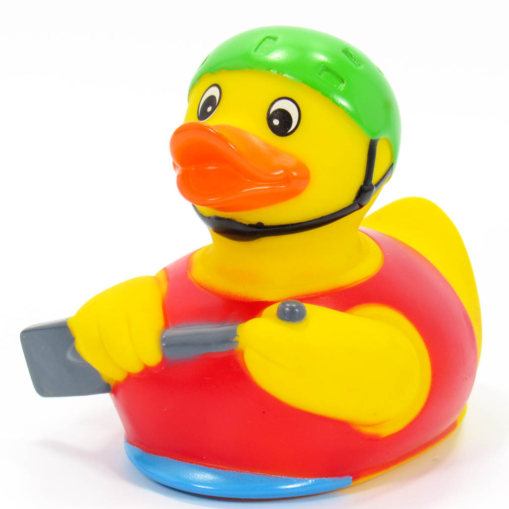 Kayaker/Canoe Rubber Duck by Schnables | Ducks in the Window®