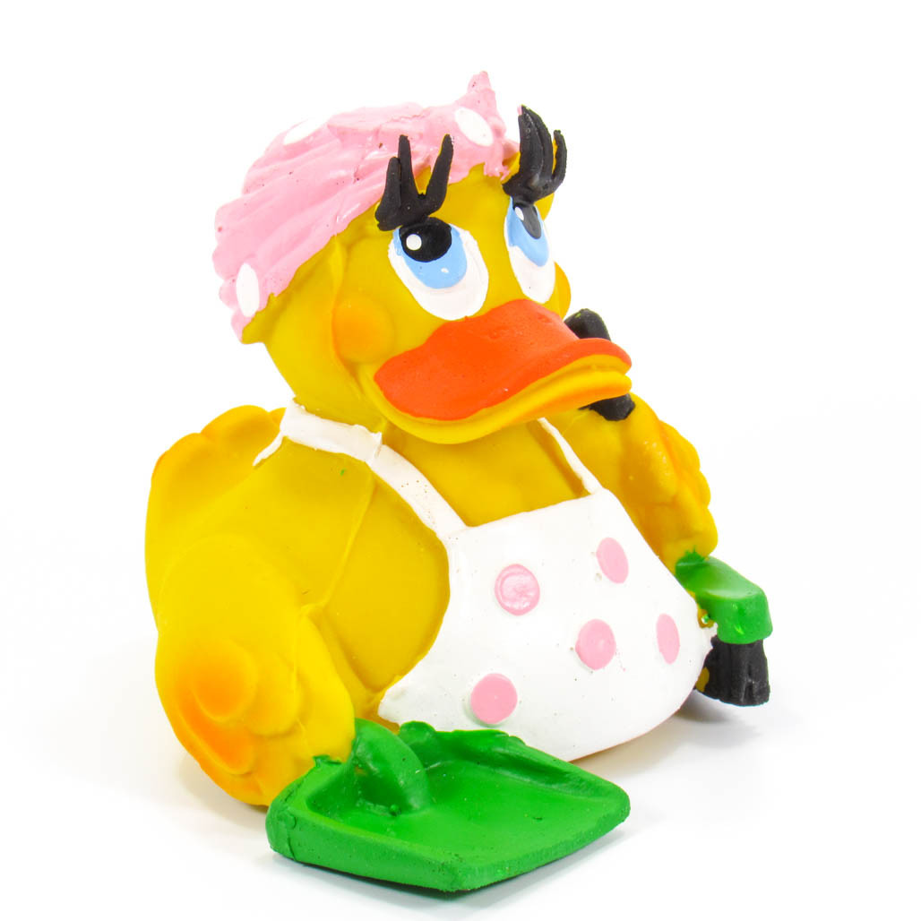 cleaning woman Rubber Duck | Ducks in the Window®