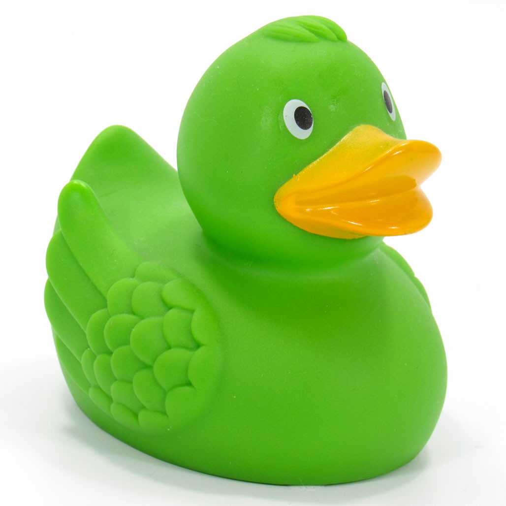 Bright Green Rubber Duck | Ducks in the Window®