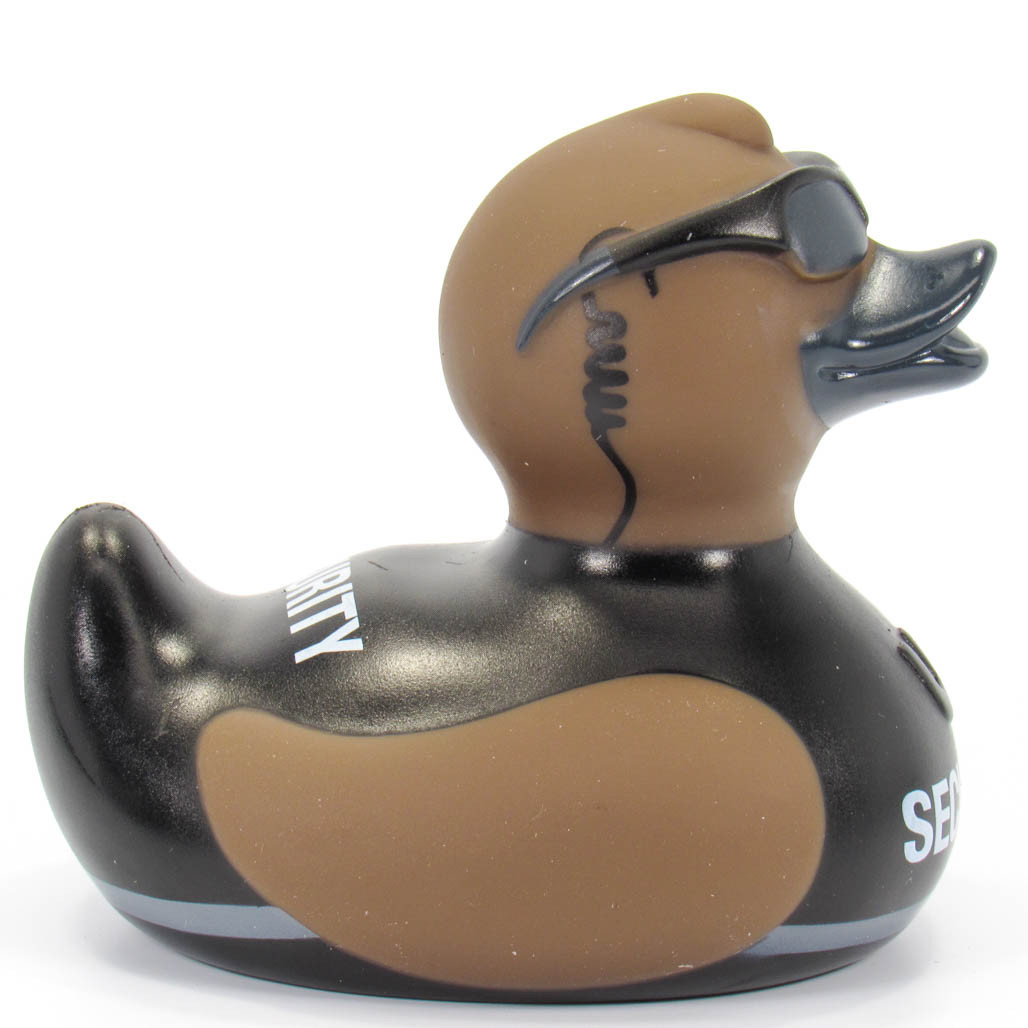 Security Body Guard Rubber Duck by Bud Ducks | Ducks in the Window®