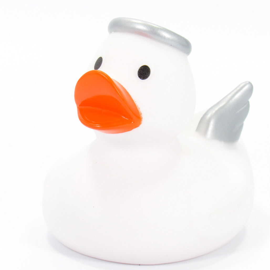 Angel White Rubber Duck | Ducks in the Window®