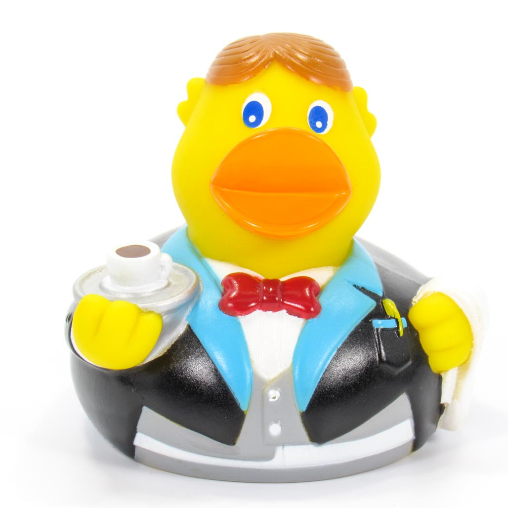 Waiter/Buttler Rubber Duck | Ducks In The Window
