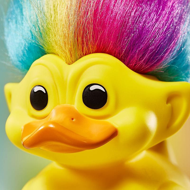 Official Trolls Rainbow Troll (Yellow with Rainbow Hair) TUBBZ ...