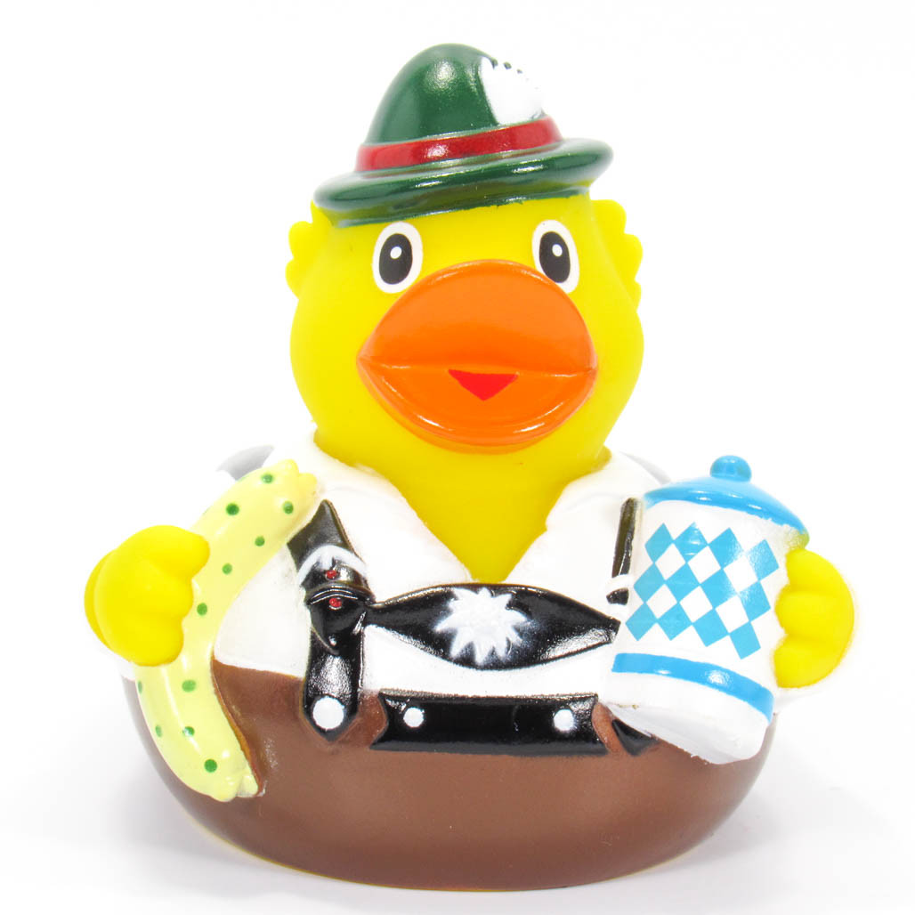 Bavarian Beer Male Octoberfest Rubber Duck | Ducks in the Window®