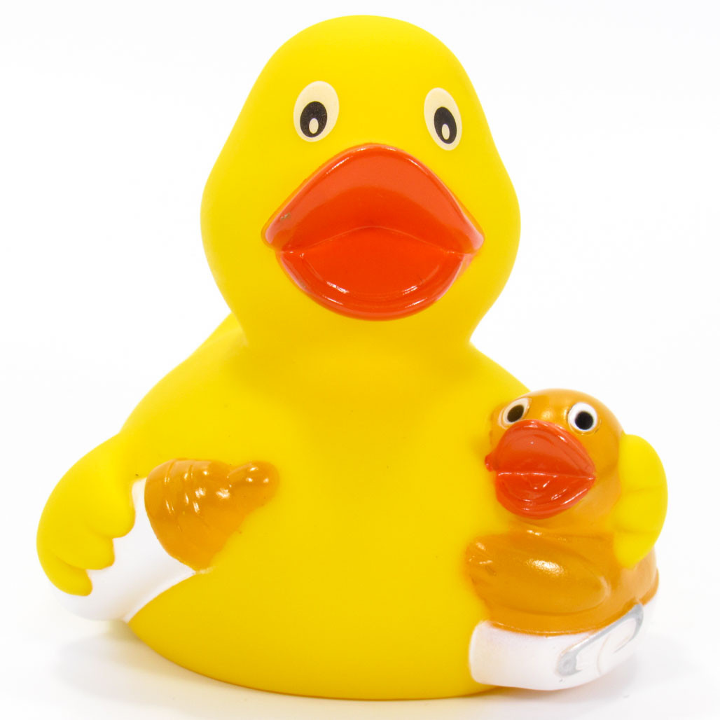 Baby Teether Duck yellow Rubber Duck | Ducks in the Window®