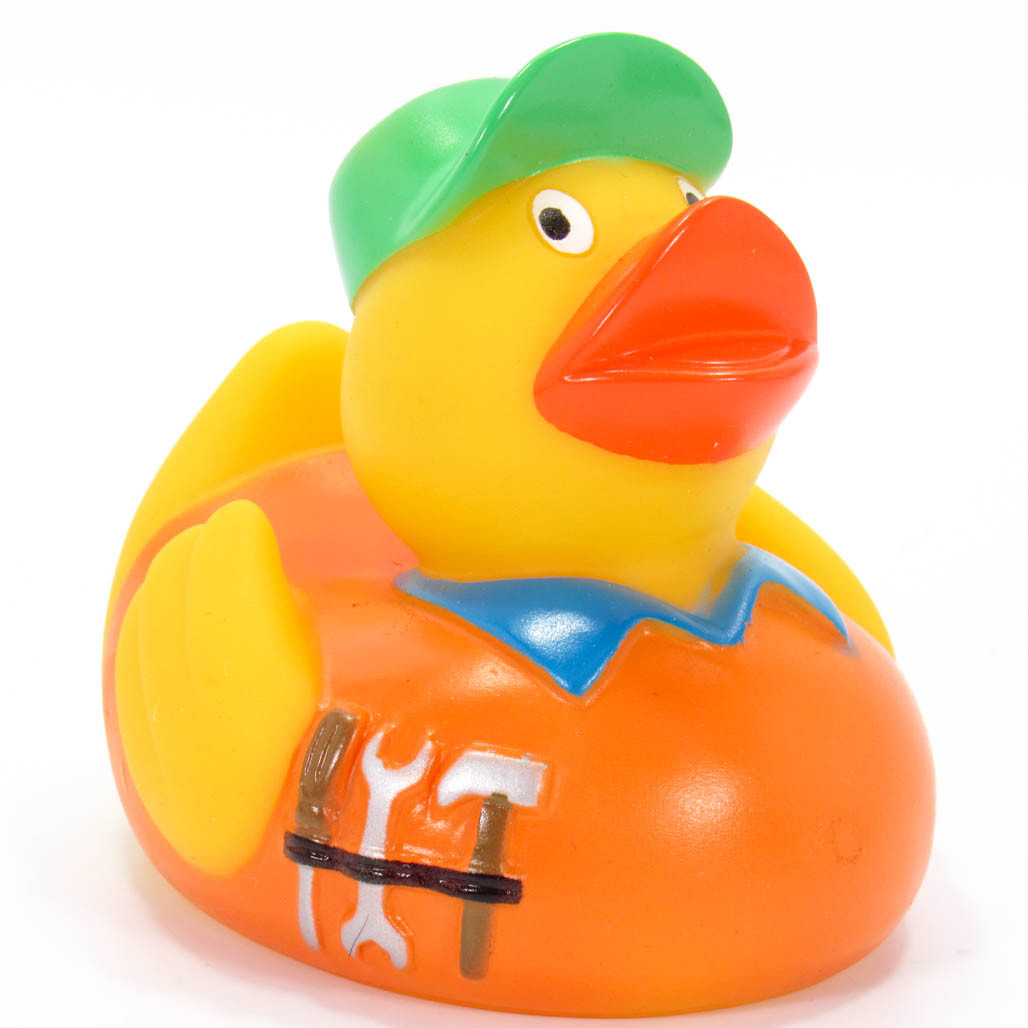 Handyman Worker Rubber Duck | Ducks in the Window®