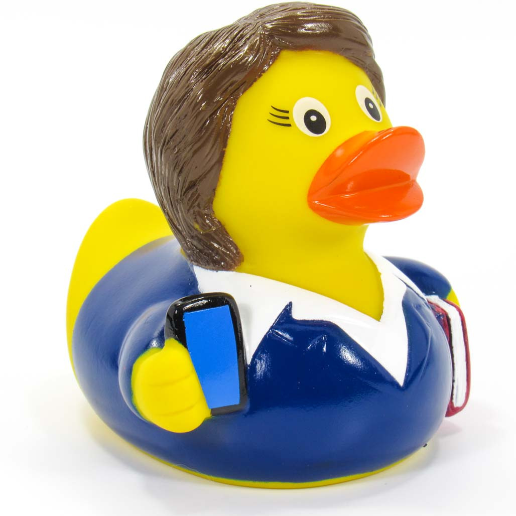 Business Woman Rubber Duck by Schnables | Ducks in the Window®