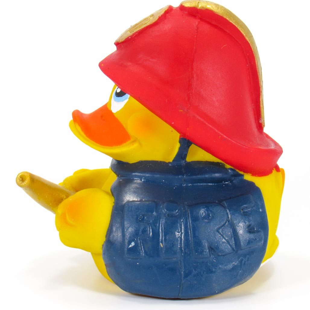 Firefighter Red First Responder Rubber Duck | Ducks in the Window®
