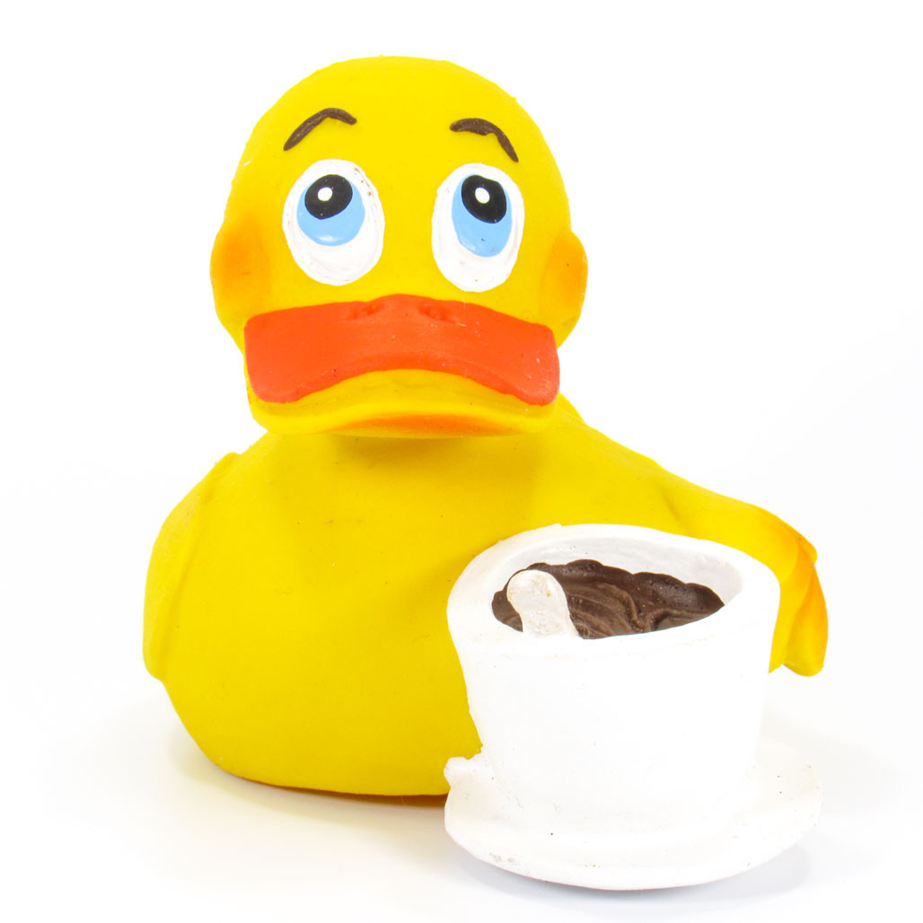 Coffee Time Rubber Duck | Ducks in the Window®