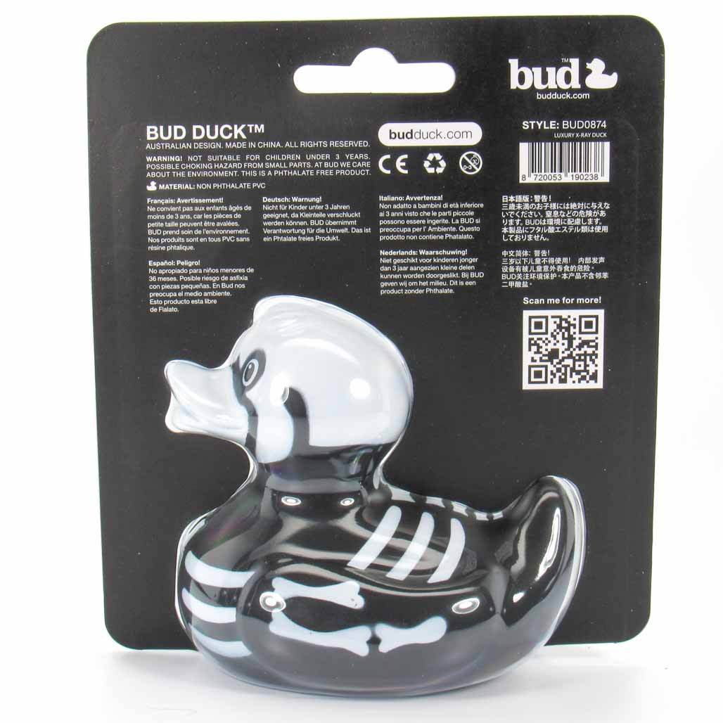 X-Ray (Halloween) Rubber Duck by Bud Ducks | Ducks in the Window®