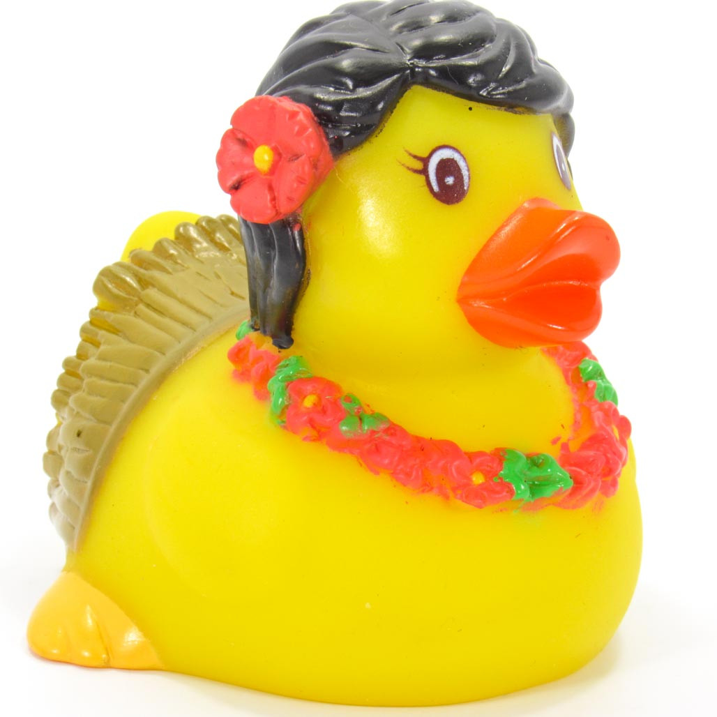 Hawaiian Hula Rubber Duck | Ducks In The Window