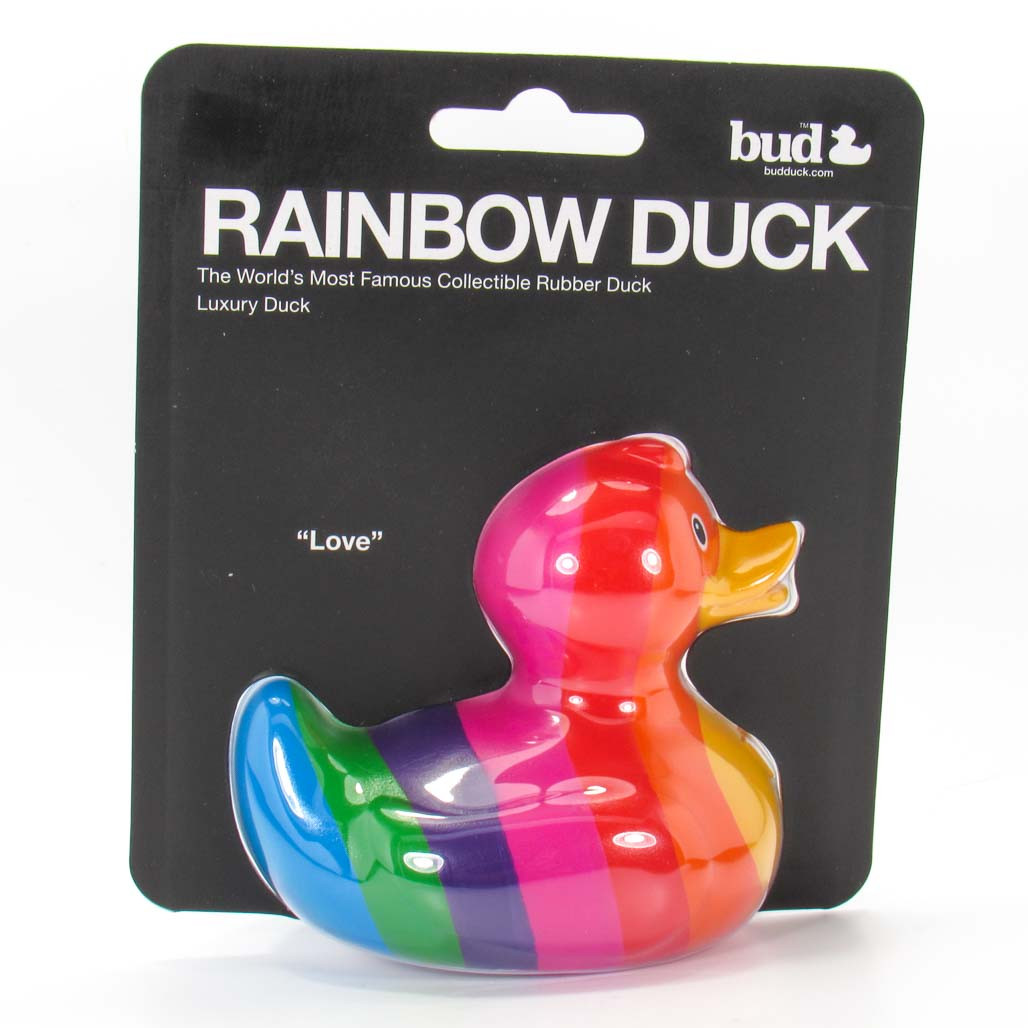 Rainbow Rubber Bud Duck | Personalised Rubber Duck