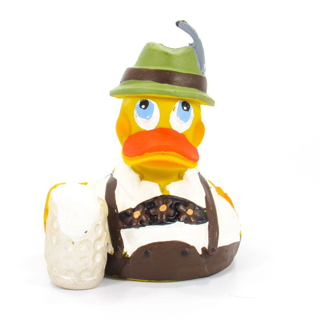 Bavarian Beer Male Octoberfest Rubber Duck | Ducks in the Window®