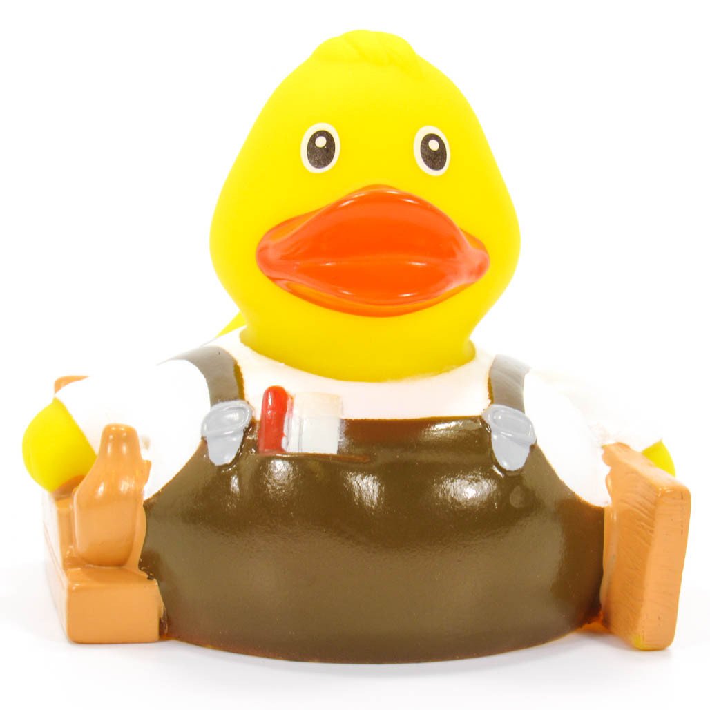 Handyman Worker Rubber Duck | Ducks in the Window®