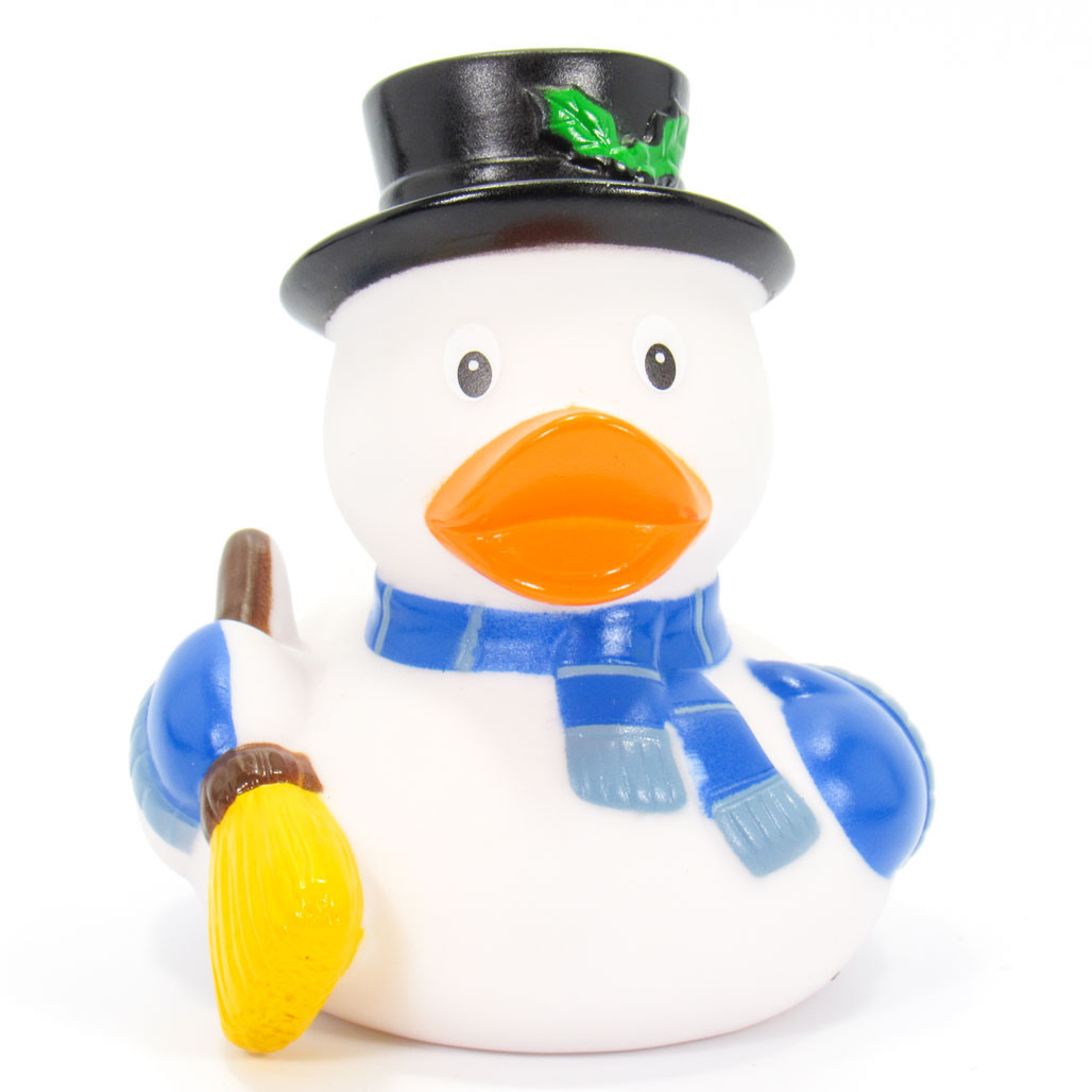 Frosty Snowman Rubber Duck | Ducks in the Window®