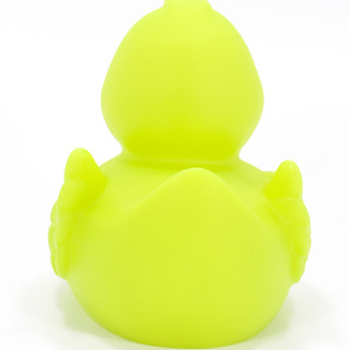 UV Color Changing Neon Yellow Rubber Duck | Ducks in the Window®