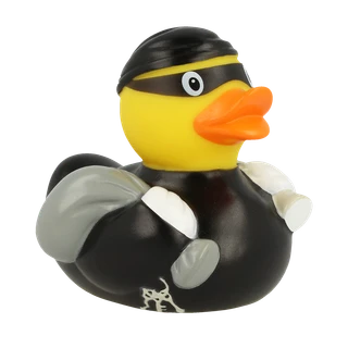 Robber Gangster Rubber Duck Bath Toy by LiLaLu | Ducks in the Window
