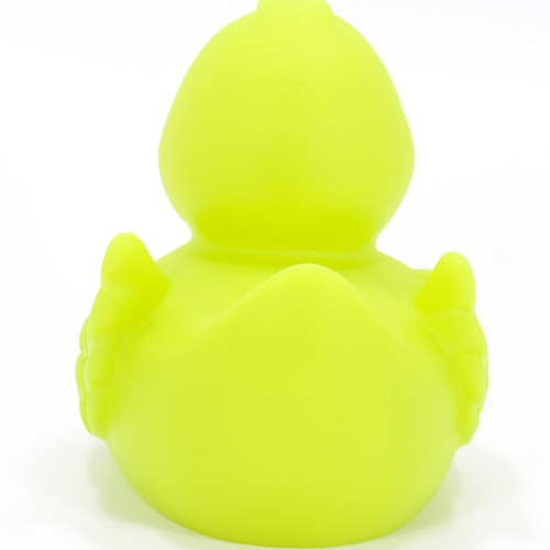 UV Color Changing Neon Yellow Rubber Duck | Ducks in the Window®
