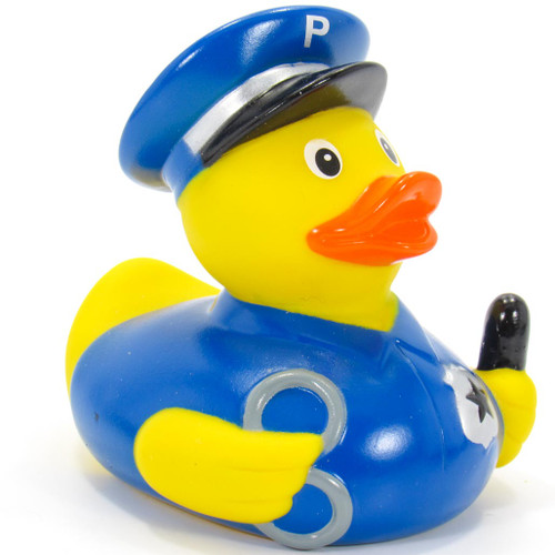 Policeman (Blue) First Responder Rubber Duck | Ducks in the Window