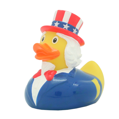 Uncle Same USA Rubber Duck Bath Toy by LiLaLu | Ducks in the Window