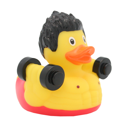 Body Builder Rubber Duck Bath Toy by LiLaLu | Ducks in the Window