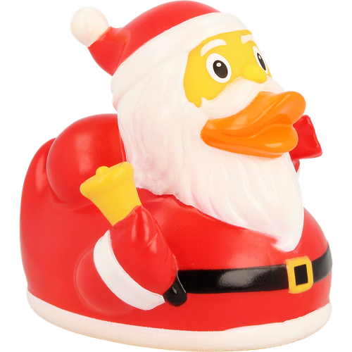 Santa Claus Christmas Rubber Duck Bath Toy by LiLaLu | Ducks in the Window
