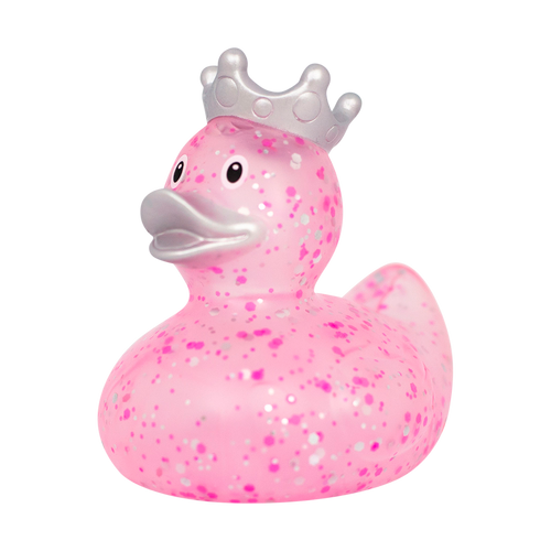 Glitter Pink Crown Rubber Duck Bath Toy by LiLaLu | Ducks in the Window